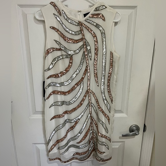 Marciano | Dresses | Mdium Beige And Gold Marciano Dress | Poshmark